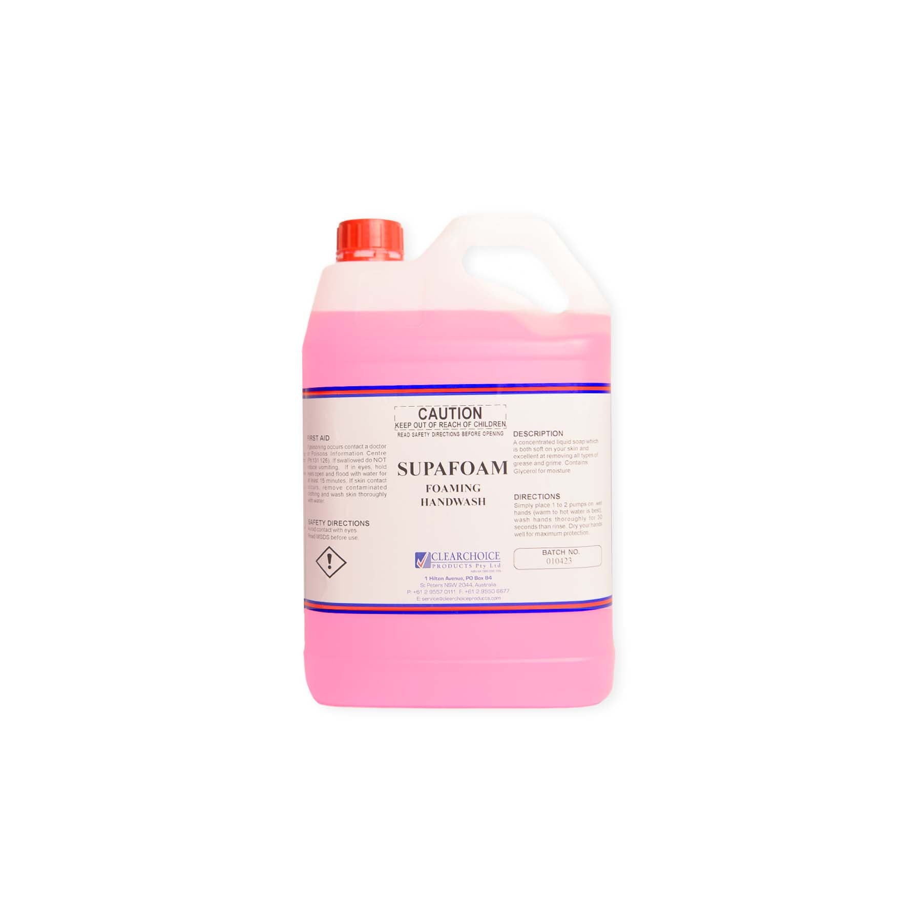 CT SUPA FOAM SOAP 5L – Clearchoice Products Pty. Limited