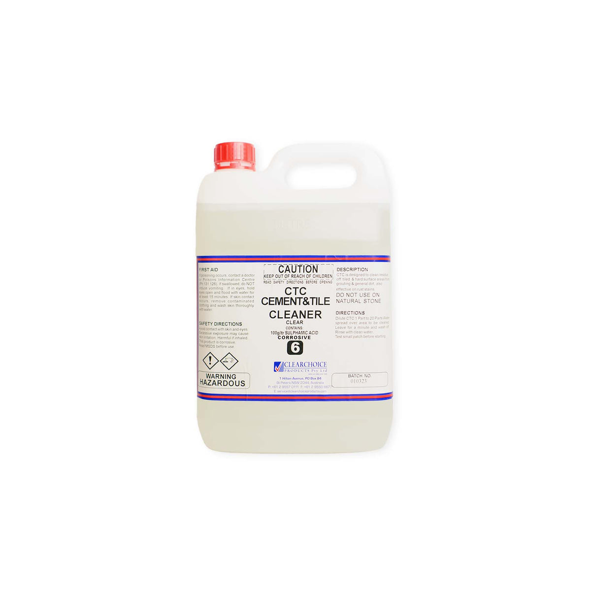 CT CEMENT TILE CLEANER CTC 5L – CLEARCHOICE PRODUCTS